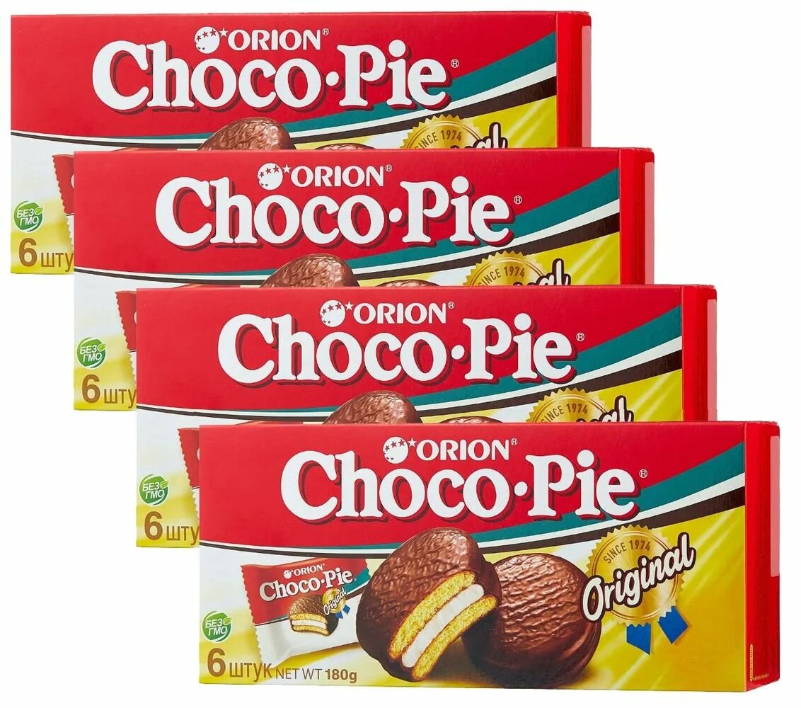 Пирожное чоко ПАЙ 180 гр 6 шт х 4 упаковки