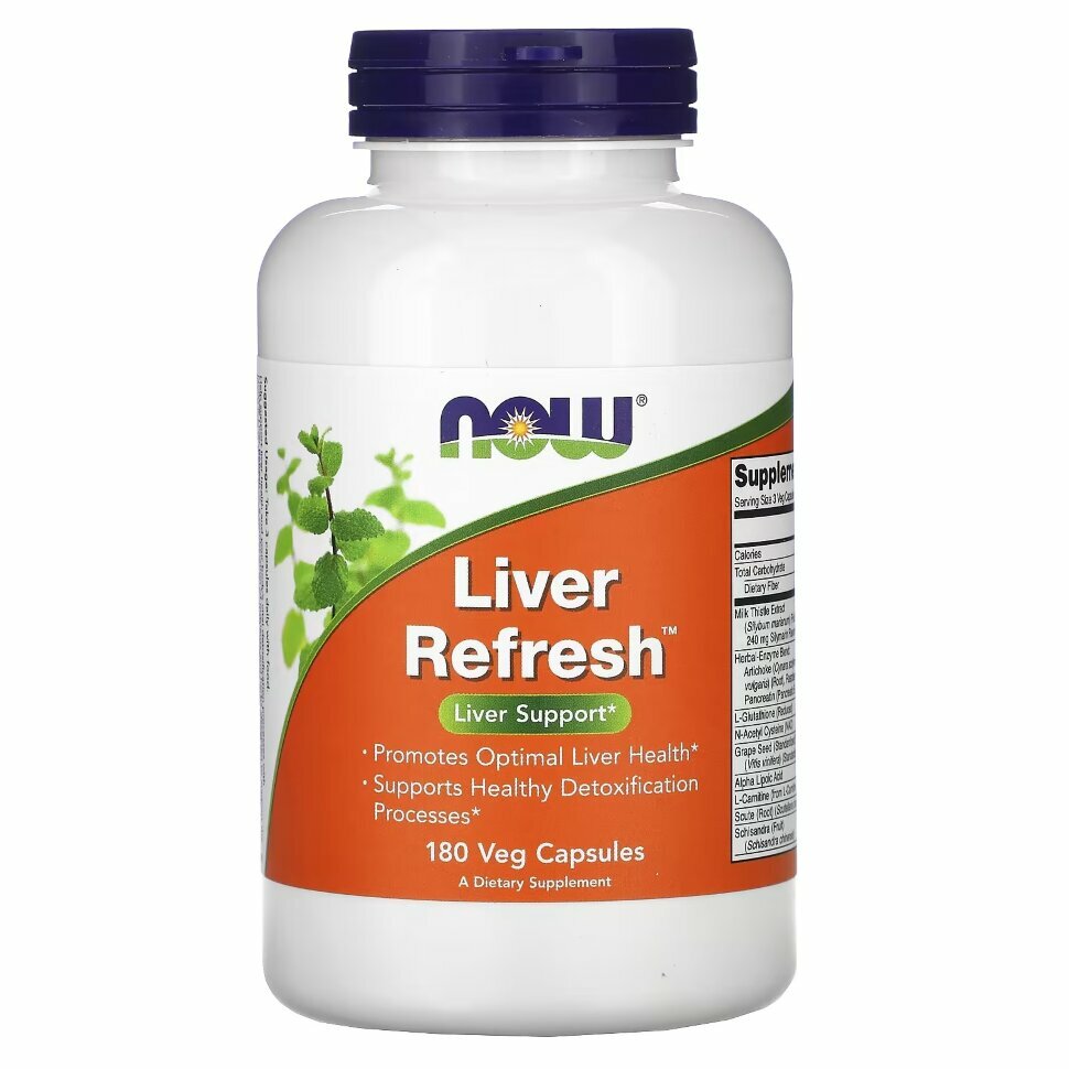 NOW Liver Refresh 180 veg capsules (поддержка печени)