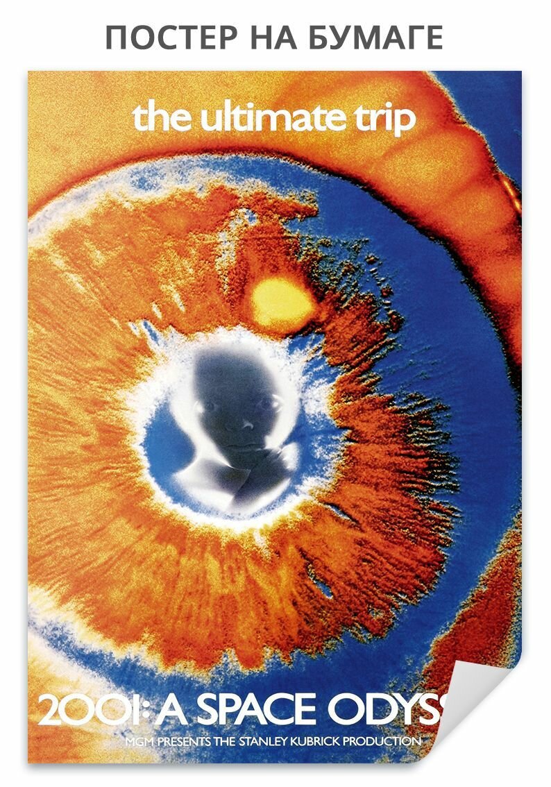 Постер 40x60 см "2001 год: Космическая одиссея" TruePosters