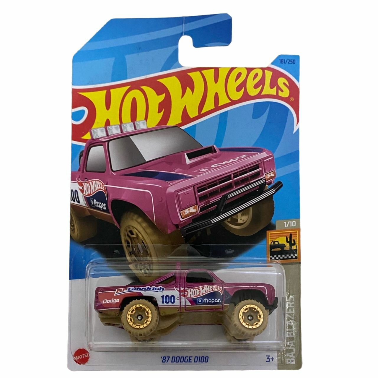 Hot Wheels металлическая машинка, коллекционная в масштабе 1:64 87 DODGE D100