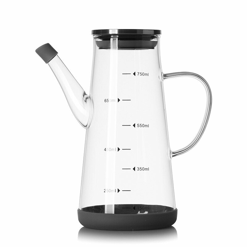 Стеклянная масленка, непротекающая масляная бутылка, кухонная, домашняя, без капель, большая масляная банка, большая емкость, бутылка для приправ, соевого соуса, уксуса