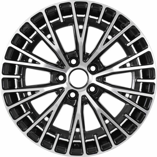 Колесный литой диск KDW KD1730(КС1098-17) R17x7 5x114.3 ET48 CB54.1 Black_Front_Polished