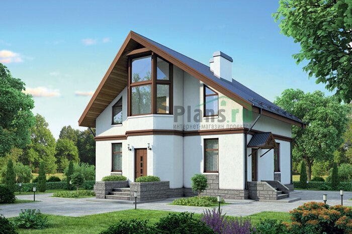 Проект дома Plans-55-30 (122 кв. м, газобетон 400мм)