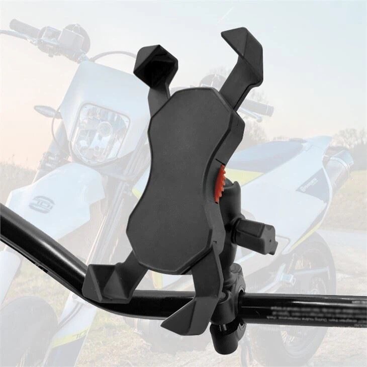 Крепление N-Star TP для смартфонов (57-98 мм 114-178 мм) на руль, трубу (18,9-22,2 мм) короткая муфта 60 мм шары 25 мм (1") (NS-TP-B6-BMRB)