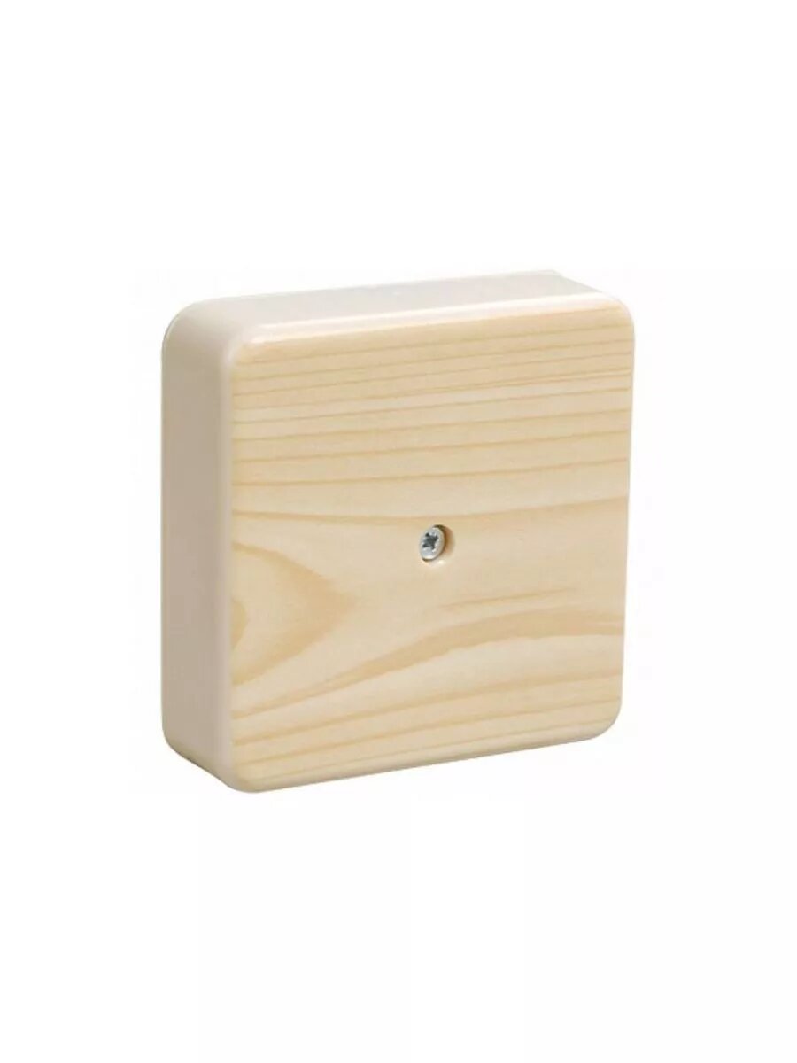 Коробка КМ41219-04 распаячная для о/п 100х100х29 мм сосна (6 клеммы 6мм ) | код. UKO10-100-100-029-K34 IEK