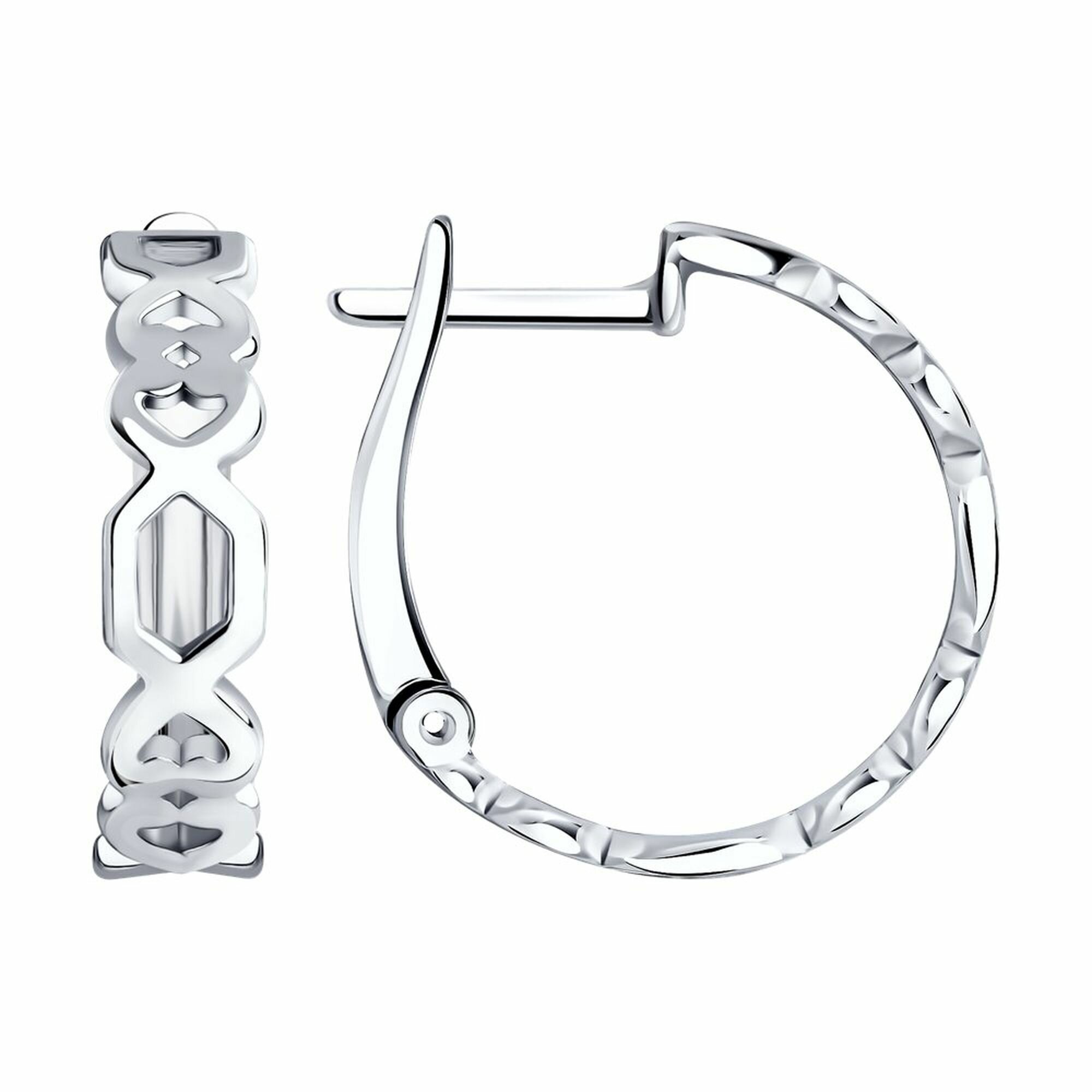 Серьги Diamant online, серебро, 925 проба, родирование