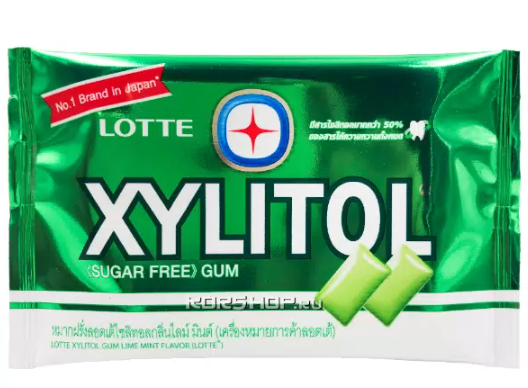 Lotte Xylitol Lime Mint жев. резинка со вкусом лайма и мяты 11,6 гр