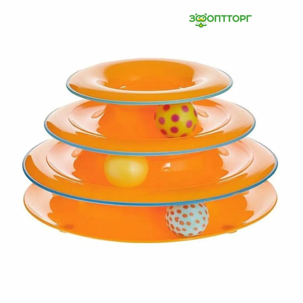 Игровой центр Petstages "Трек" для кошек, 3 уровня
