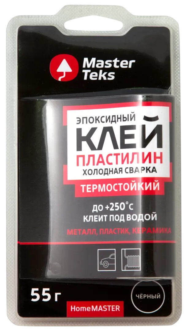 Холодная сварка MasterTeks термостойкий чёрный 55 г