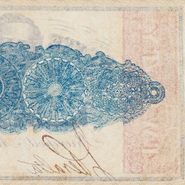 20 долларов 1863 года штат Луизиана, сувенирная копия, банкноты и купюры редкие коллекционные