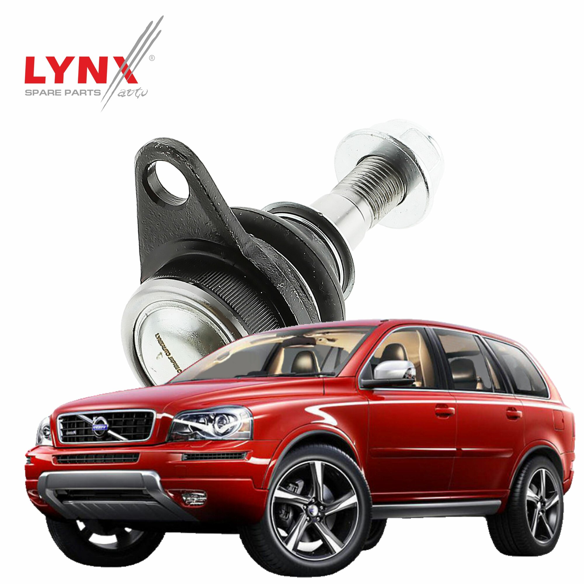 Опора шаровая передняя правая нижняя Volvo XC90 (1) / Вольво ХС90 2002 2003 2004 2005 2006 2007 2008 2009 2010 2011 2012 2013 2014 / 1шт LYNXauto