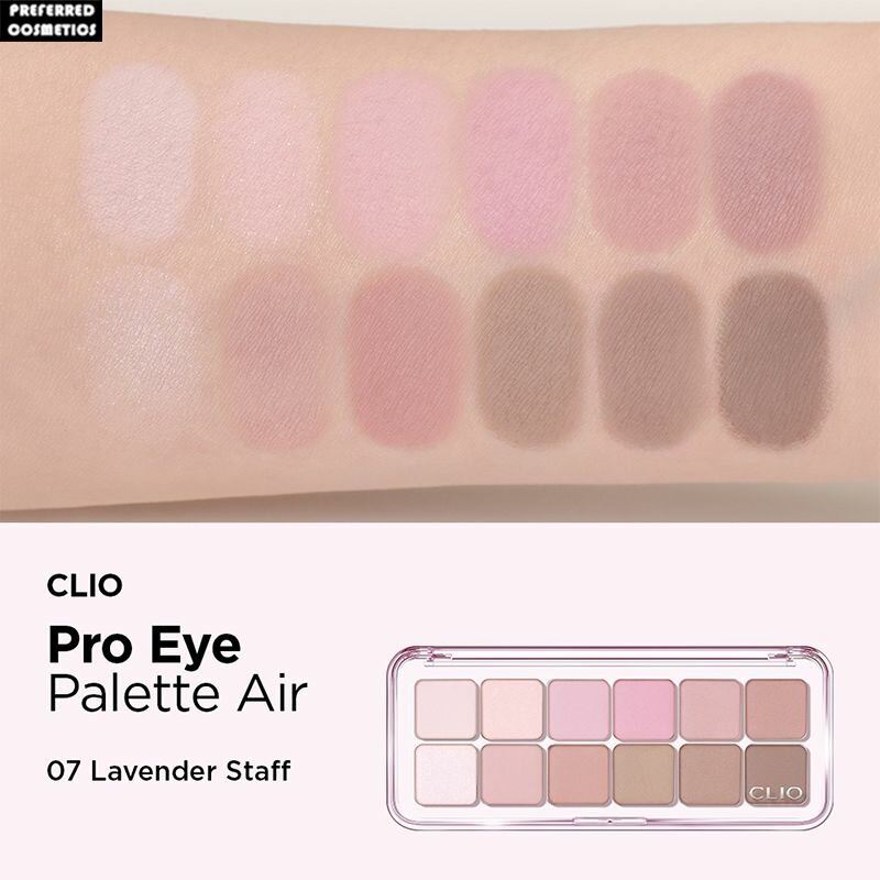 Палитра теней для век CLIO PRO Air/двенадцать цветов