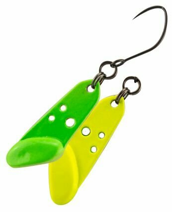 Блесна из латуни на форель, покрыта золотом и серебром RB Папилон 1.7гр - 184