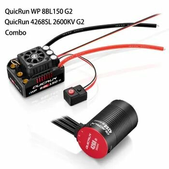 HOBBYWING QuicRun WP 8BL150 G2 150A 4274 2000KV 4268 2600KV Бесщеточный комплект ESC и мотор для 1/8 RC модельных автомобилей, аксессуары для багги.