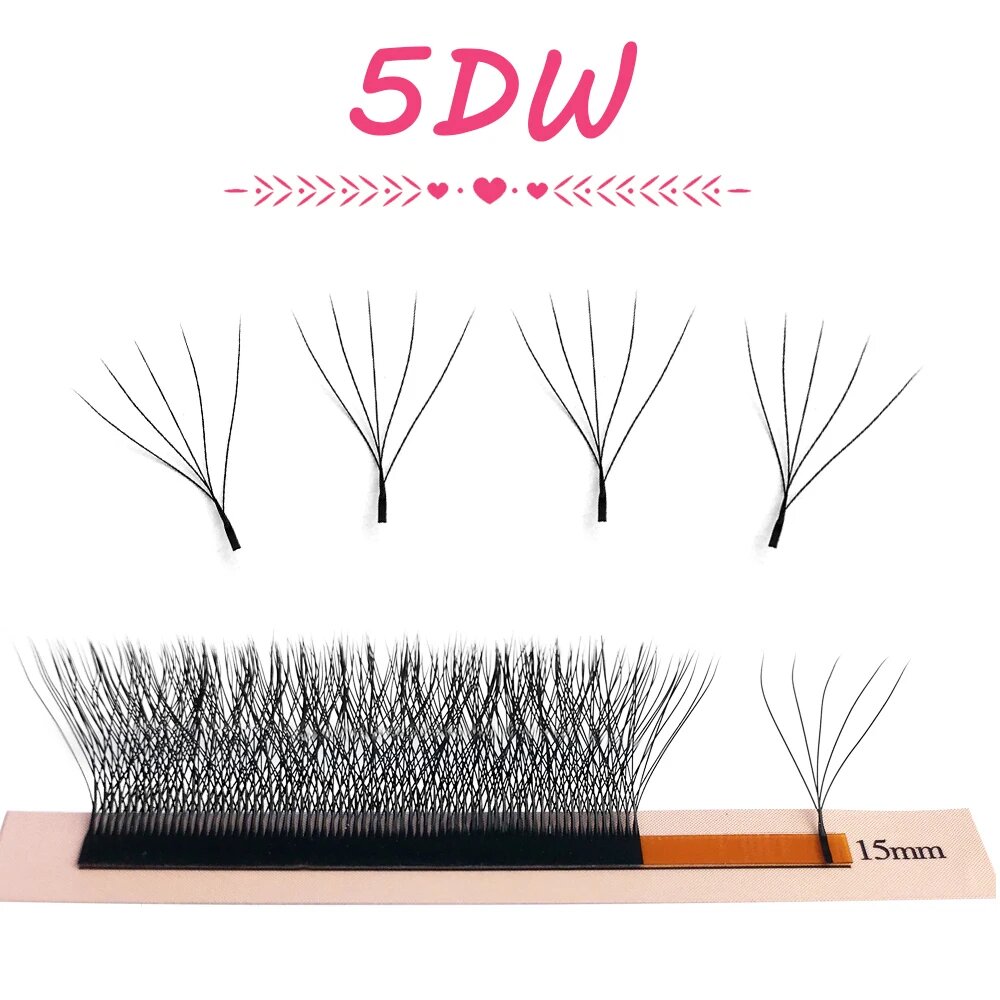 5D ресницы D-изгиб 13 мм, цвет 5DW