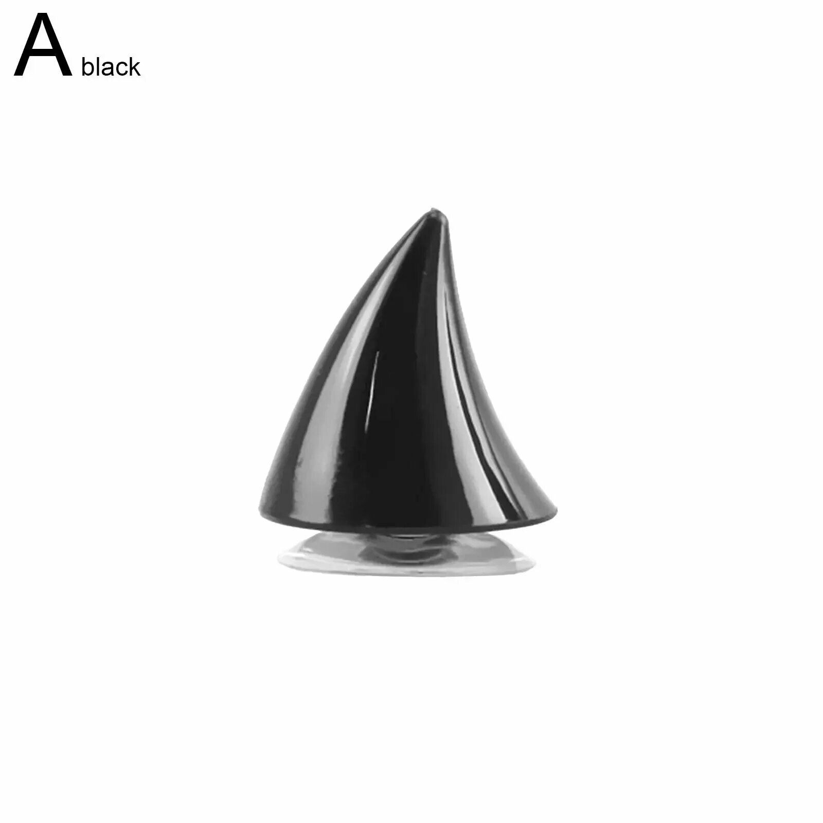 Резиновый шлем с дьявольскими рожками, декоративный угловой шлем на присоске, аксессуары для мотоциклов, велосипедов, H9T7 Черный, A