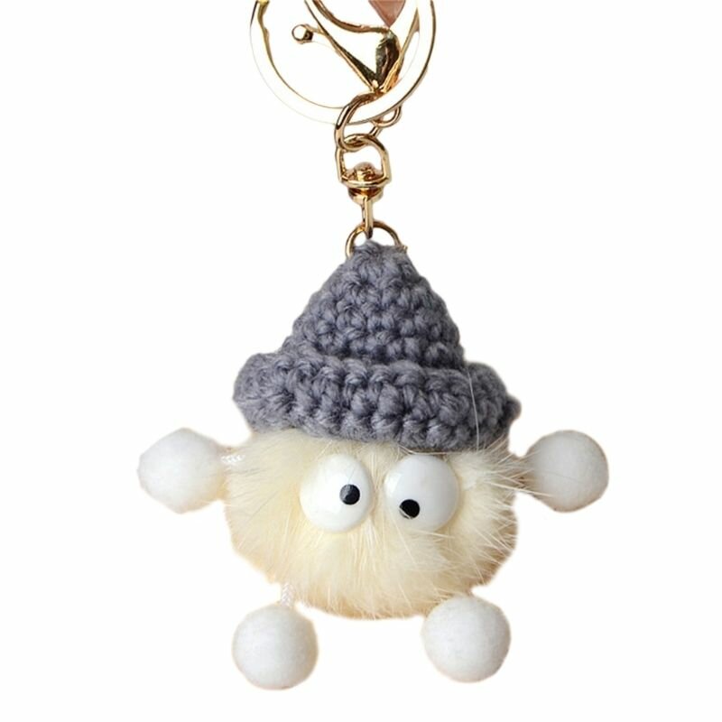 Стильный вязанный крючком брелок-кулон, металлический брелок-украшение, идеальный подарок для любителей рукоделия и модных людей