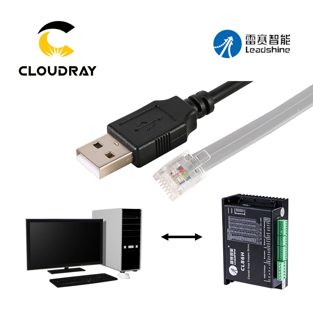 Кабель USB конвертер для шагового драйвера Leadshine converter and cable