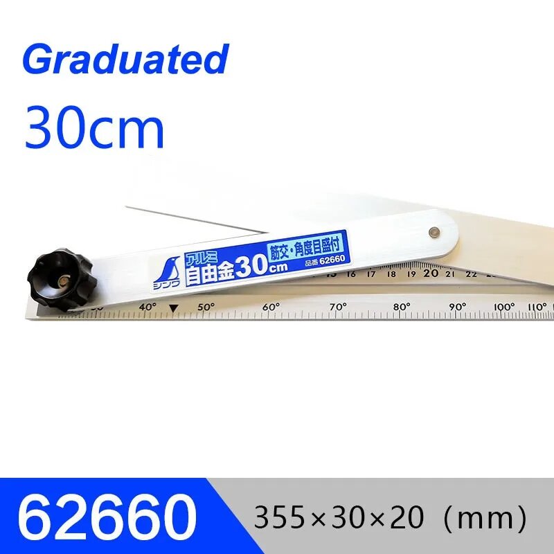 SHINWA Пингвин скользящие угловые линейки 62660-Angle-Scale