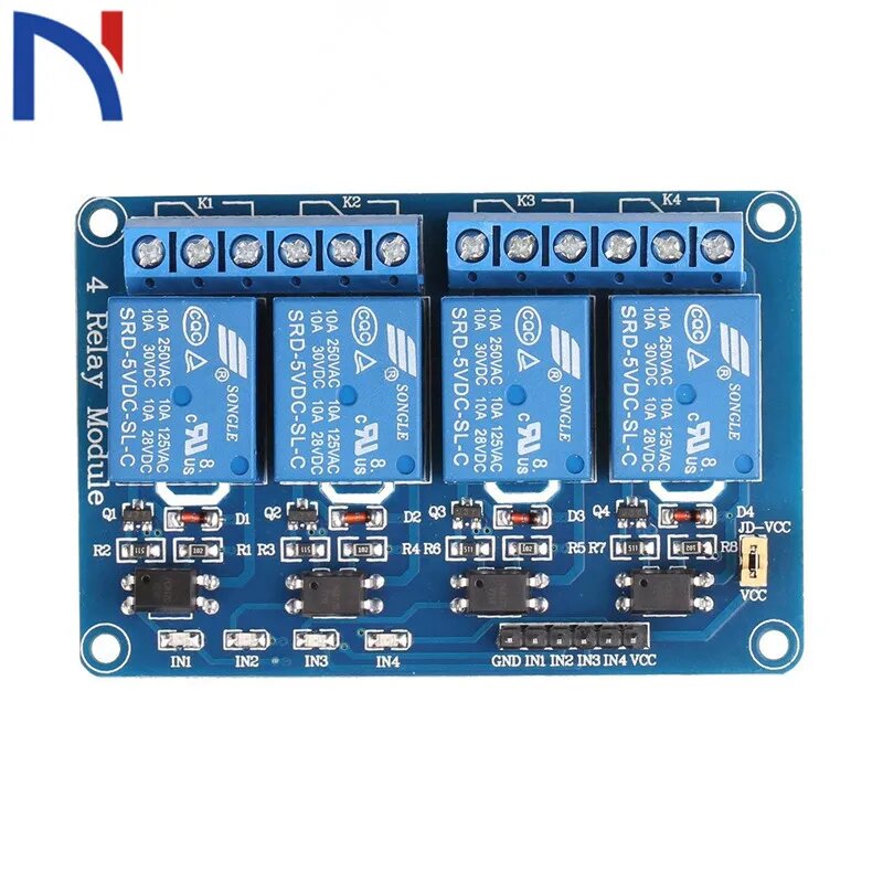 4-Канальный Релейный Модуль 5 В для Arduino UNO R3 MEGA 2560 1280 DSP ARM PIC AVR STM32 Raspberry Pi