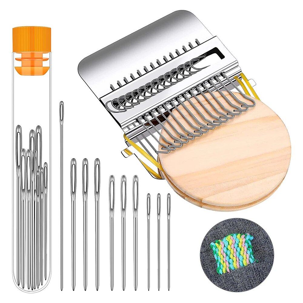Мини-вязальная машина для вязания крючком, небольшой ткацкий станок, легко носить с собой, маленький ткацкий станок, бытовая вязальная машина для ремонта носков
