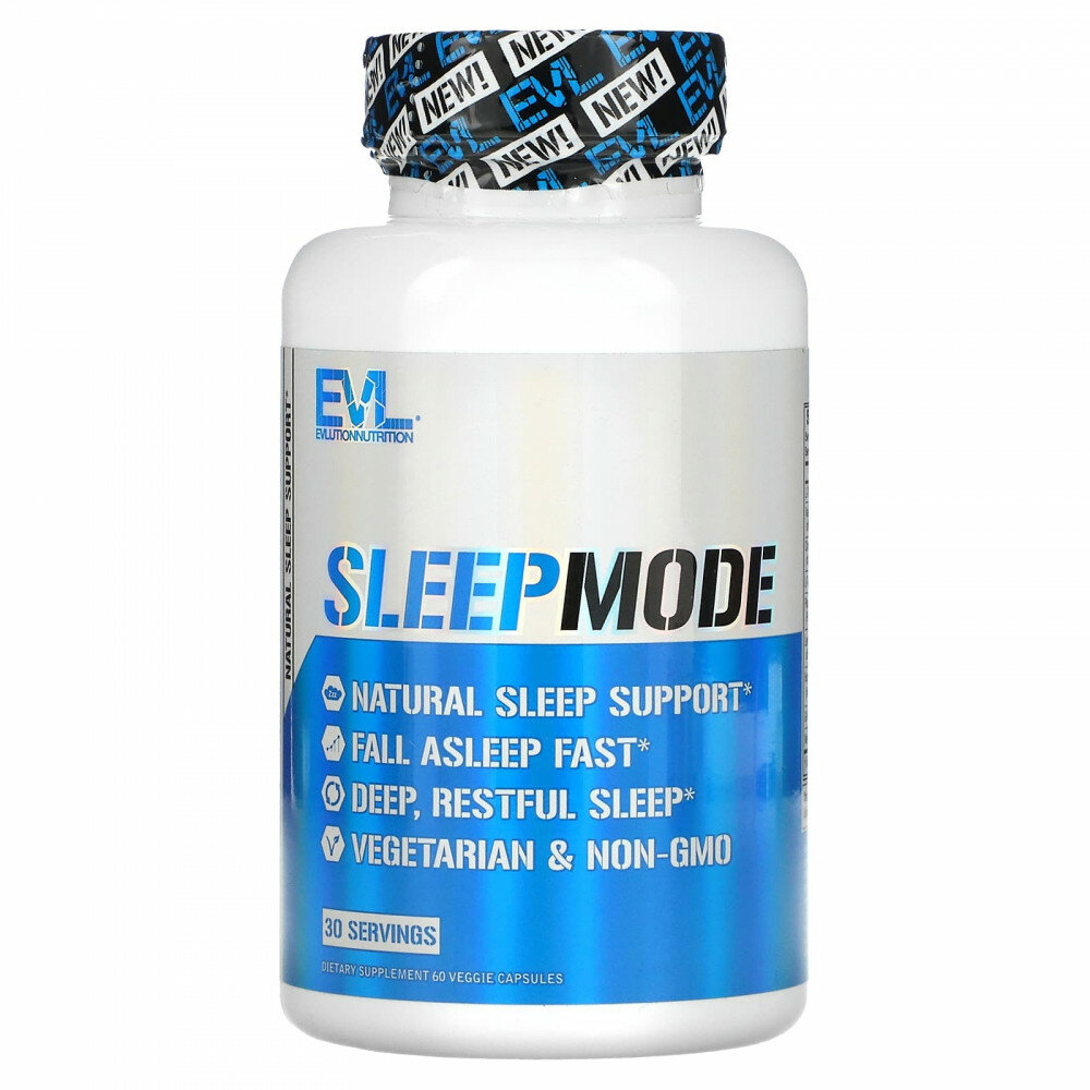 EVLution Nutrition, SleepMode®, 60 растительных капсул