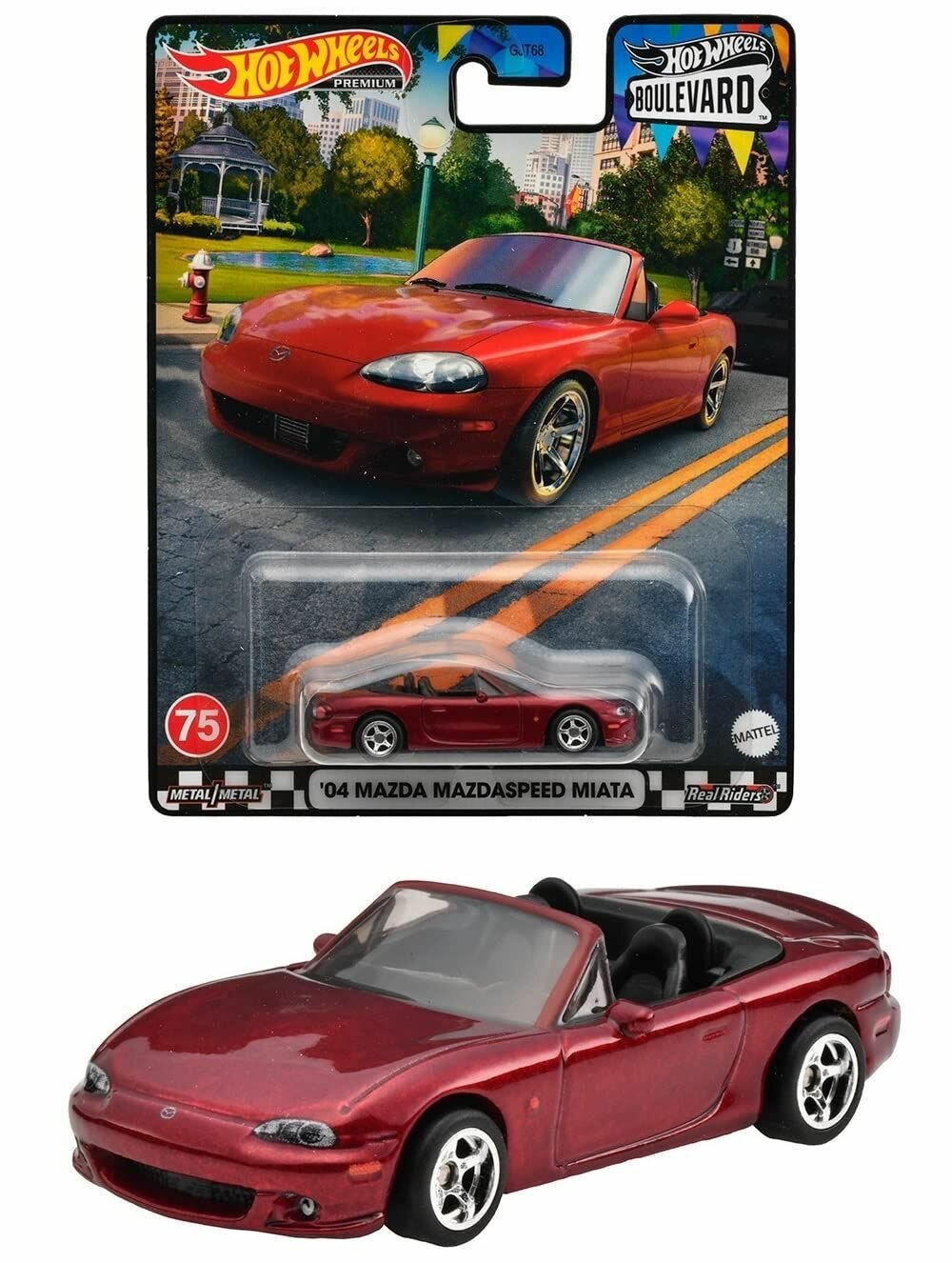 Машинка Hot Wheels премиальная 04 MAZDA MAZDASPEED MIATA/ GJT68-75-HKF22