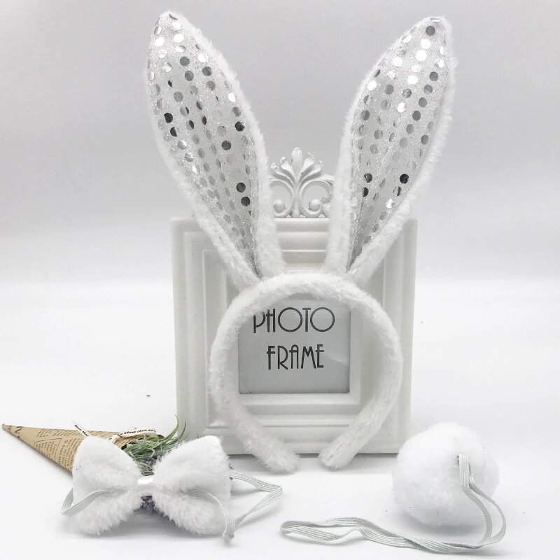 Кроличьи ушки headband набор Белый, K