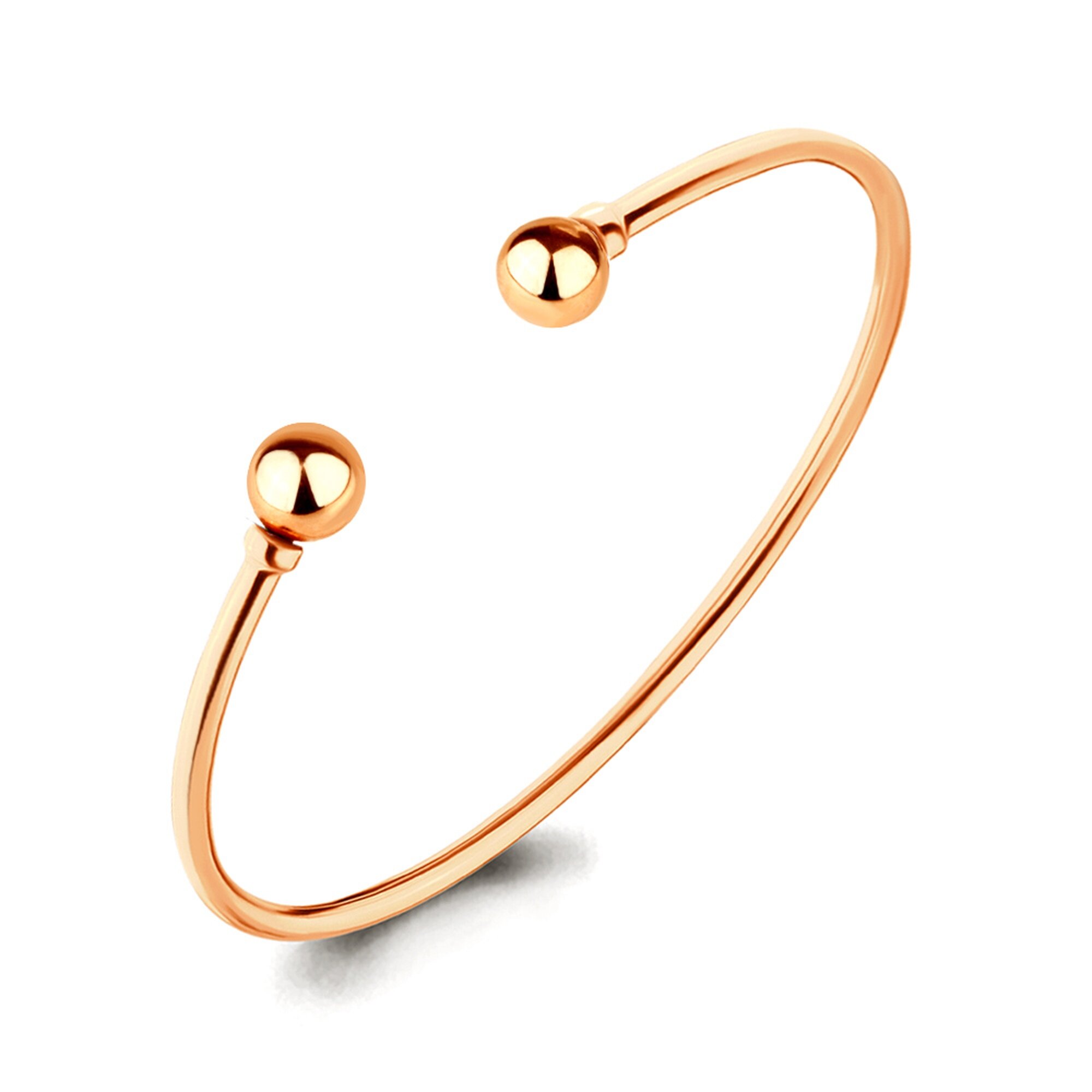 Жесткий браслет, серебро, 925 проба, золочение