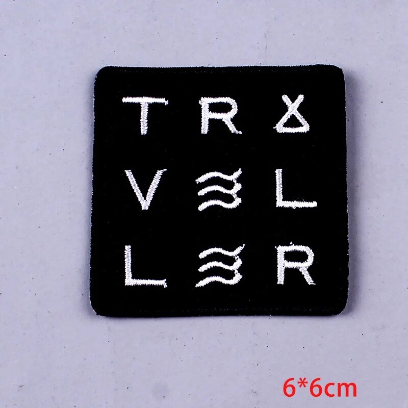 Термонаклейка викинги путешественник Черный, 5P-PE4168CT