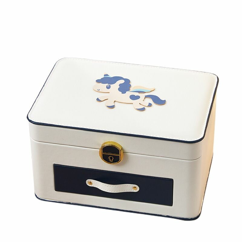 Многослойная шкатулка для драгоценностей Pony, серьги, колье, шкатулка для хранения ювелирных изделий