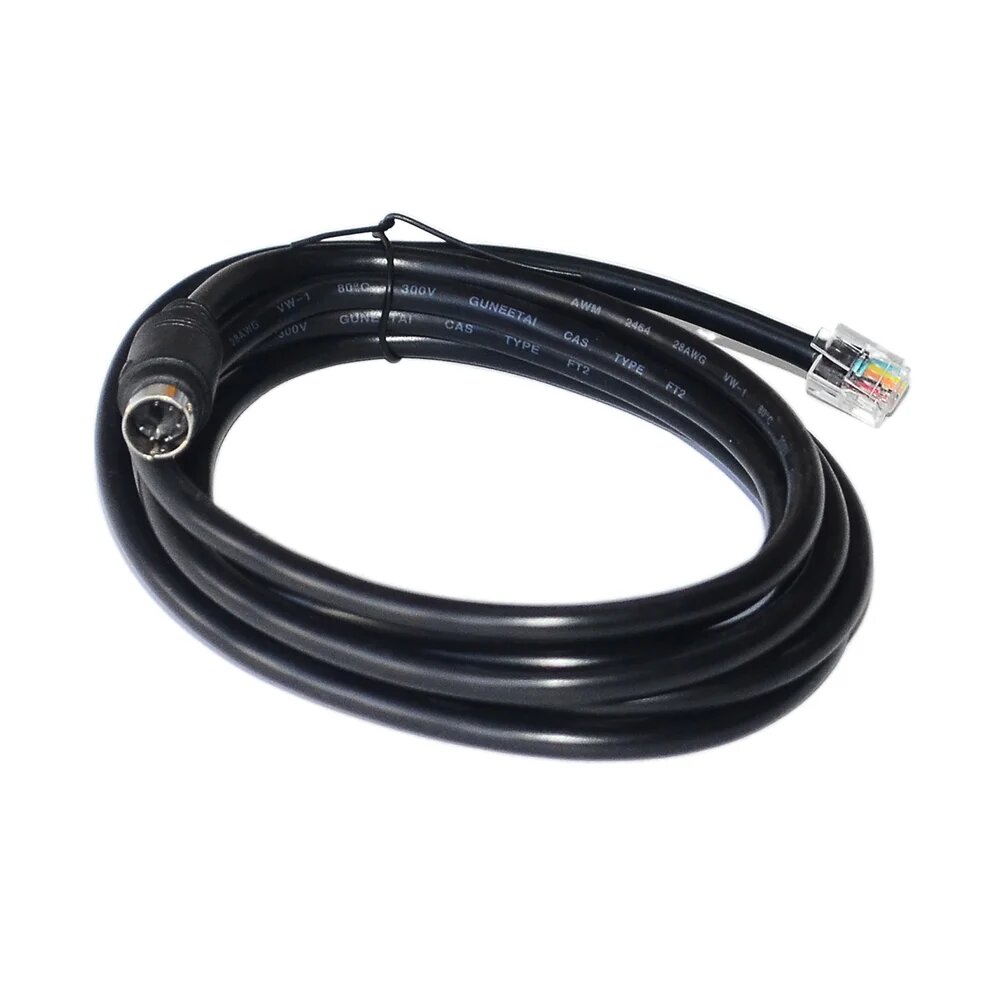 RIXUTECH Кабель Mini Din 6Pin to RJ12 6P6C для педалей Fanatec 5м