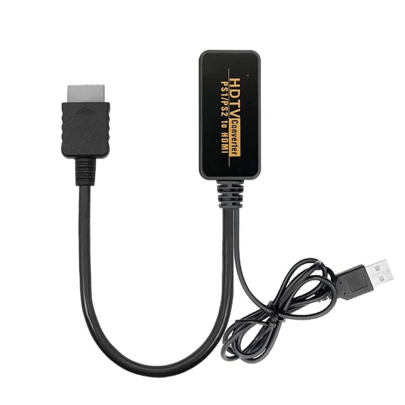 Адаптер конвертера PS1 в HDMI 1080P для игровых консолей PS2 PS1 PlayStation 1/2 с USB-кабелем питания 720P 1080P HD