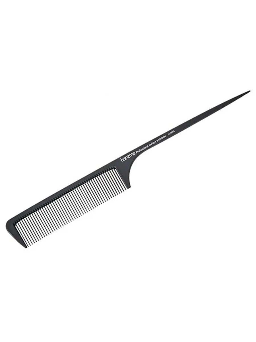 Расчёска Harizma Carbon Antistatic, профессиональная, антистатическая, с разделителем