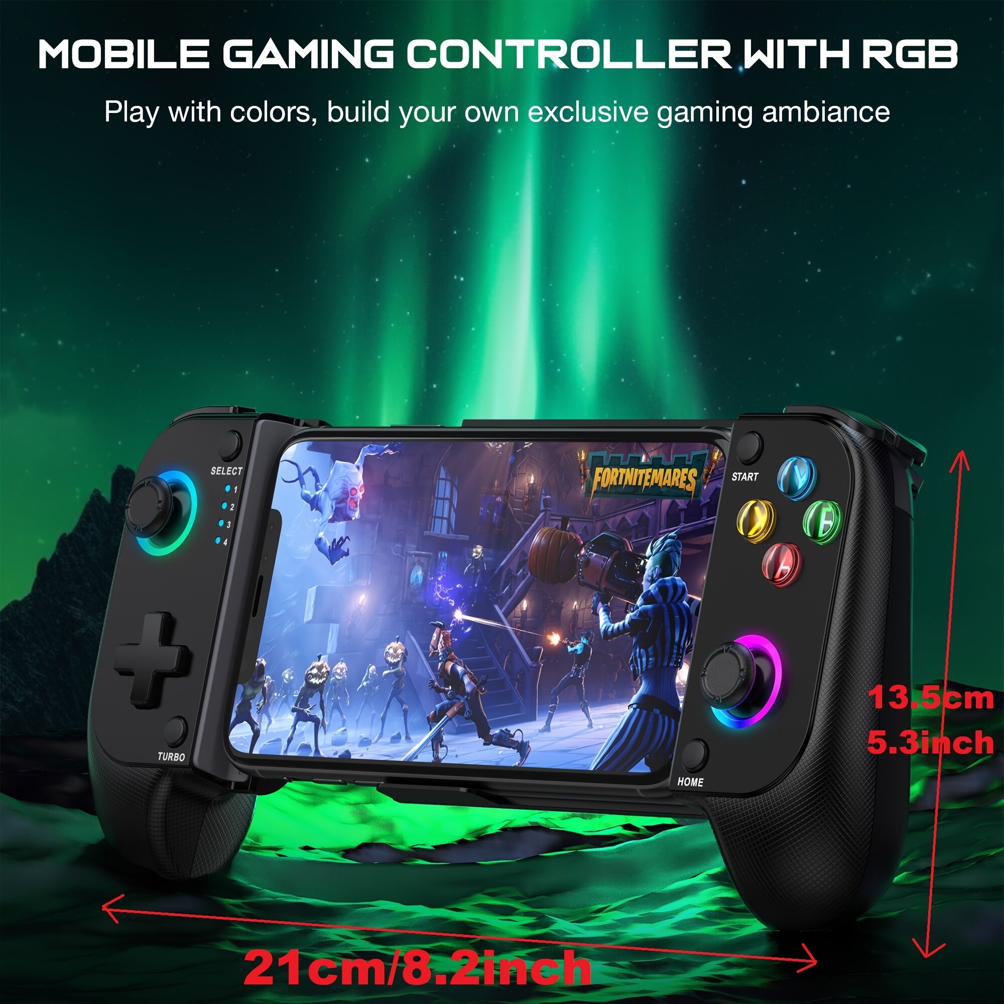 Мобильный игровой контроллер для Android/iPhone, беспроводной геймпад, разработанный для Xbox Game Pass Ultimate, Steam Link, Arcade, GeForce Now, черный цвет