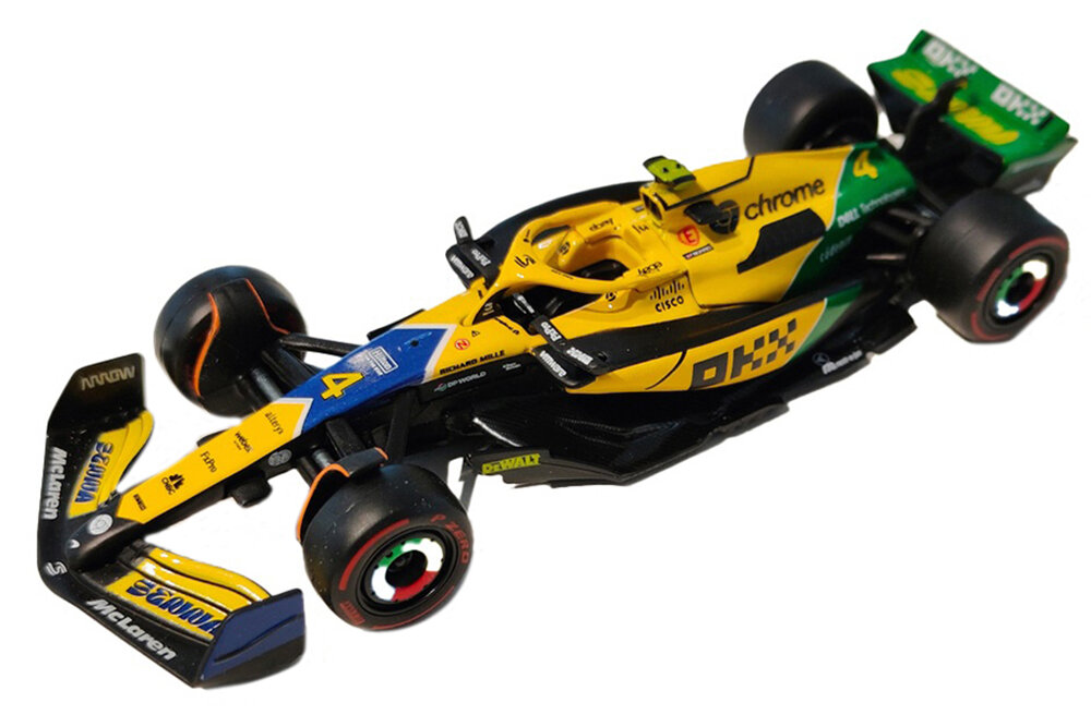 Модель коллекционная BBURAGO Mclaren MCL38 #4 monaco gp 2024 lando norris / макларен МКЛ38 гран-при монако ландо норрис