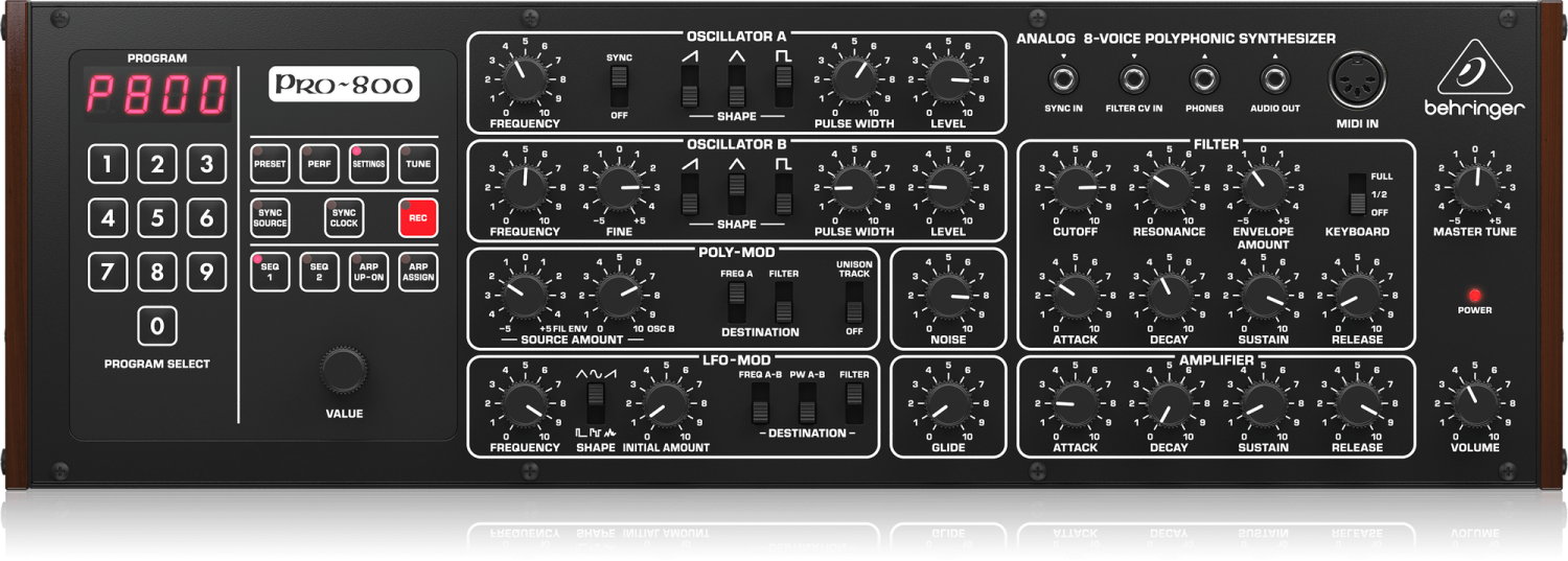 Behringer PRO-800 — профессиональный аналоговый синтезатор для музыкантов и саунд-дизайнеров