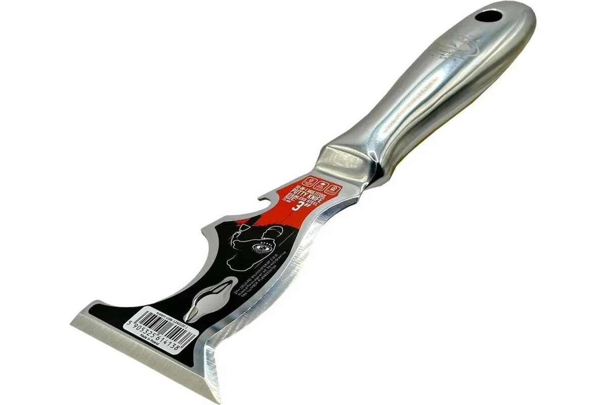 Olejnik Шпатель цельнометаллический многофункциональный 10в1 1240100-1 для ремонтных работ