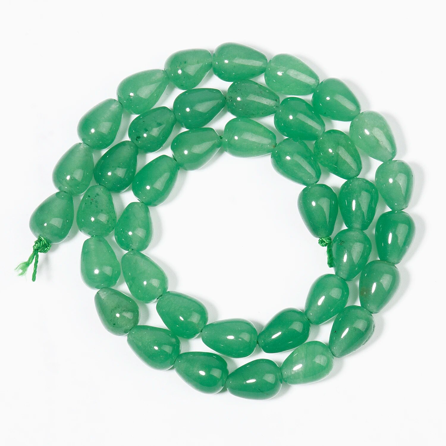 Зеленый халцедон бусины капля 9x6 мм 10x7 мм nociuciu 10x7mm