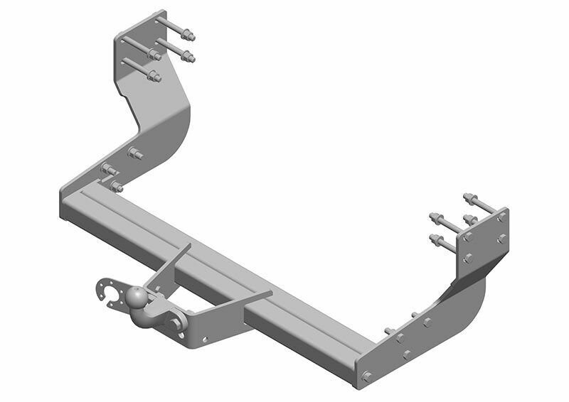 Фаркоп для Mercedes Sprinter 2006-/VOLKSWAGEN Crafter (04.2006-), (со ступ.) (без электрики) (паспорт и сертификат) AvtoS. MB04