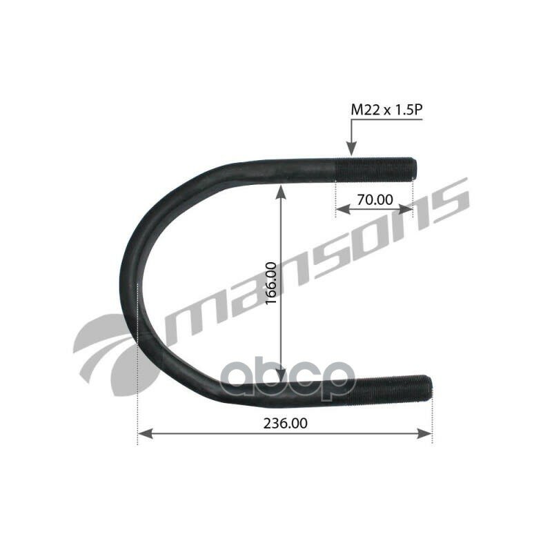 Стремянка! М22x1.5x70 166/236 HD50-B18 Schmitz Mansons арт. 602004