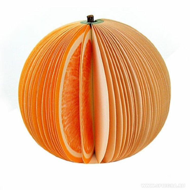 2 шт/лот. Блокнот для заметок Фрукты - Апельсин (Fruit Notes)