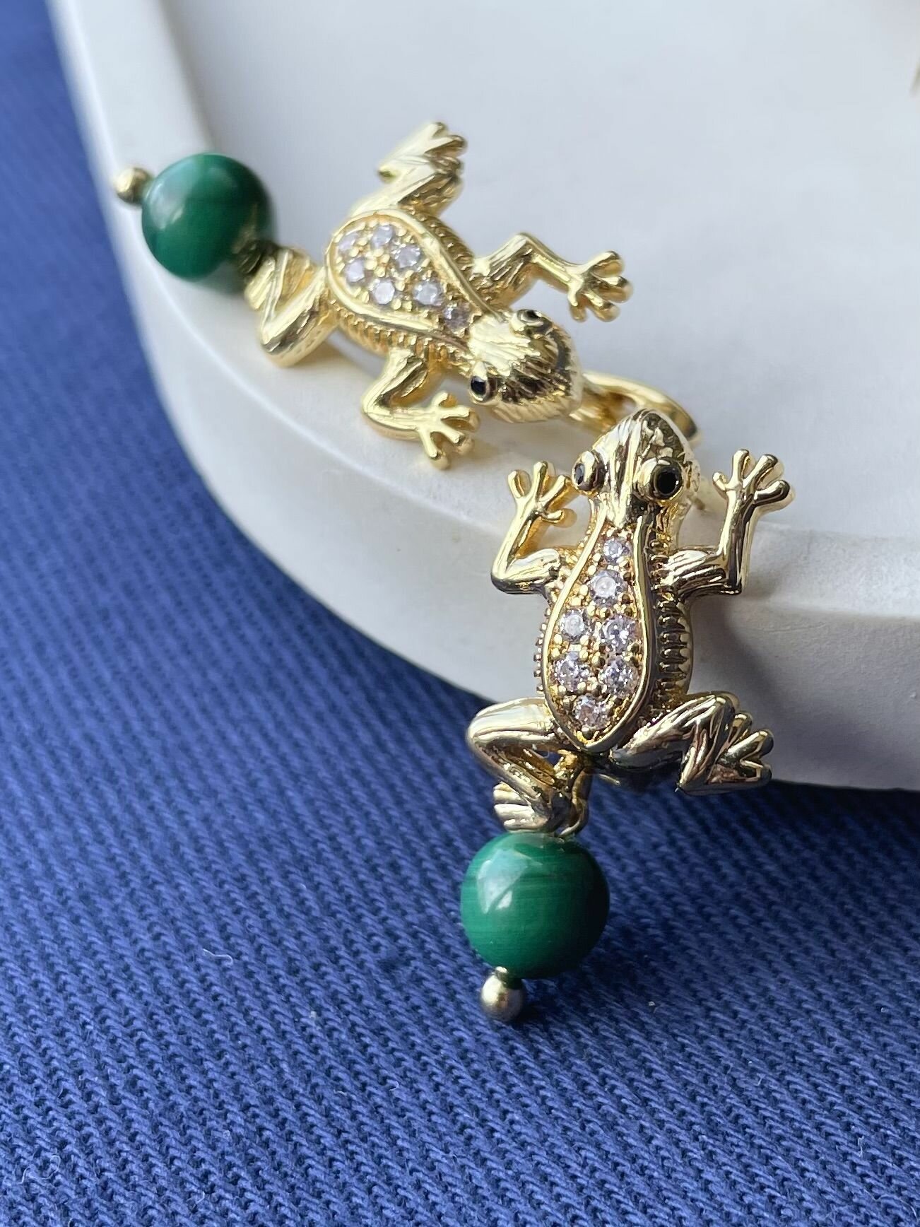 Серьги, фианит