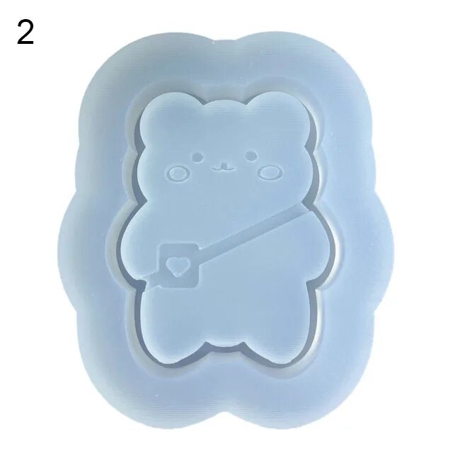 Силиконовые формы для эпоксидной смолы медведь ракушка облако 2 bear