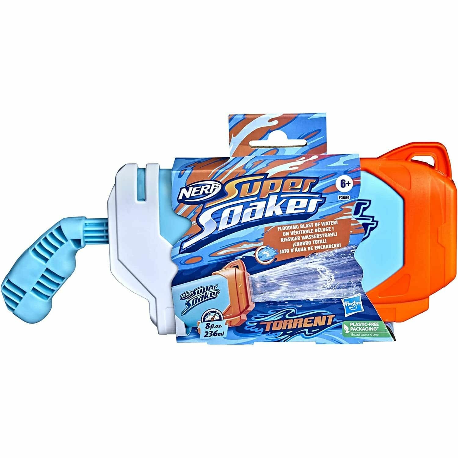 Игрушечное оружие HASBRO Nerf SUPER SOAKER TORRENT - Бластер Водяной пистолет - Нерф F3889