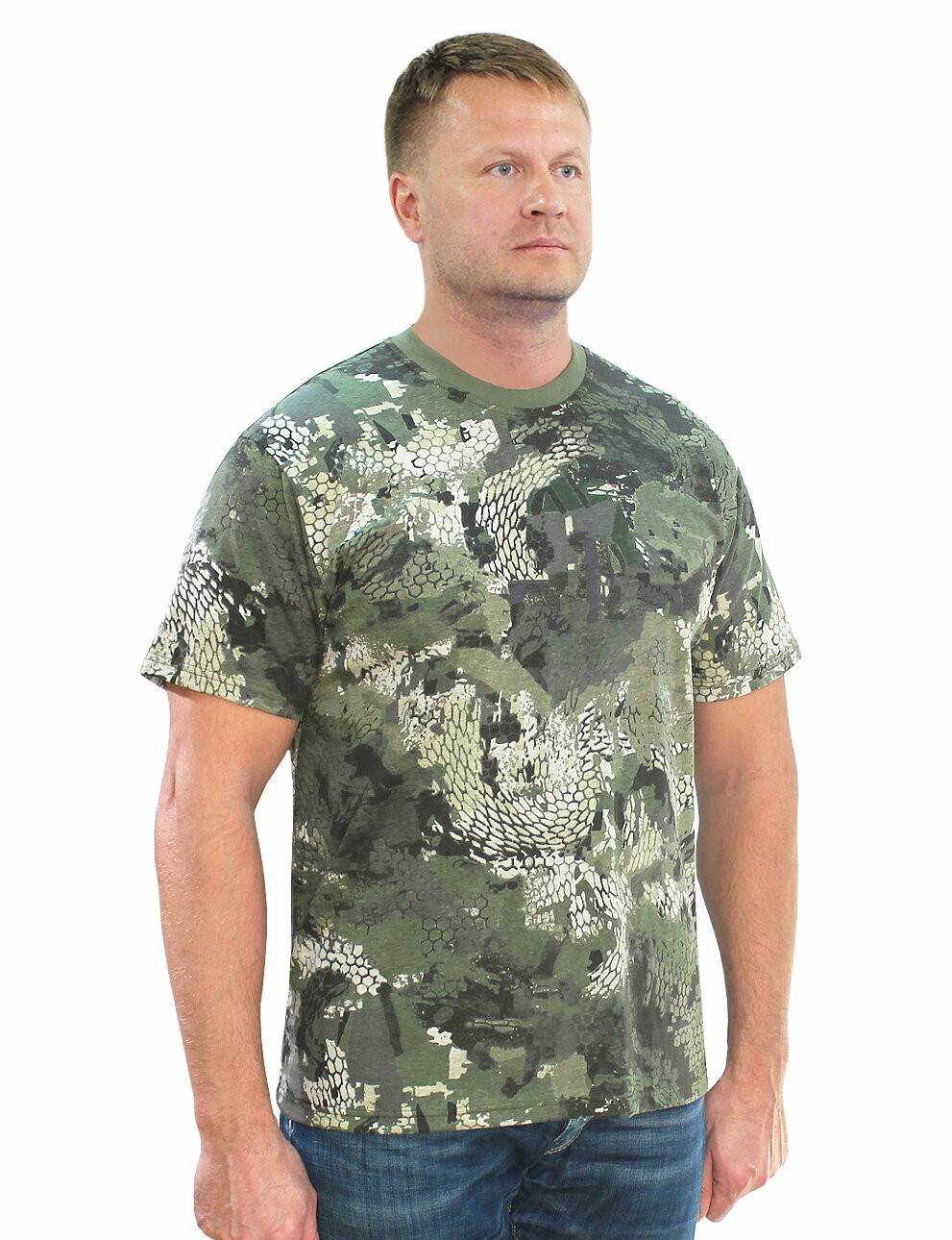 Футболка камуфляжная охотник рыболов
