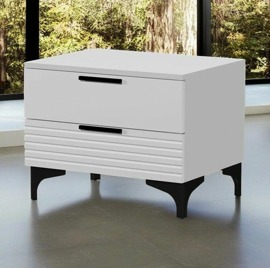 Тумба прикрованая Брента Лак белый/Белый, 55.2х40.4х40.1 см. Bravo мебель