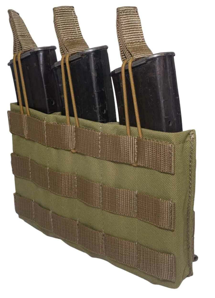 Подсумок под 3 страйкбольных магазина Strike, без клапана, койот кордура