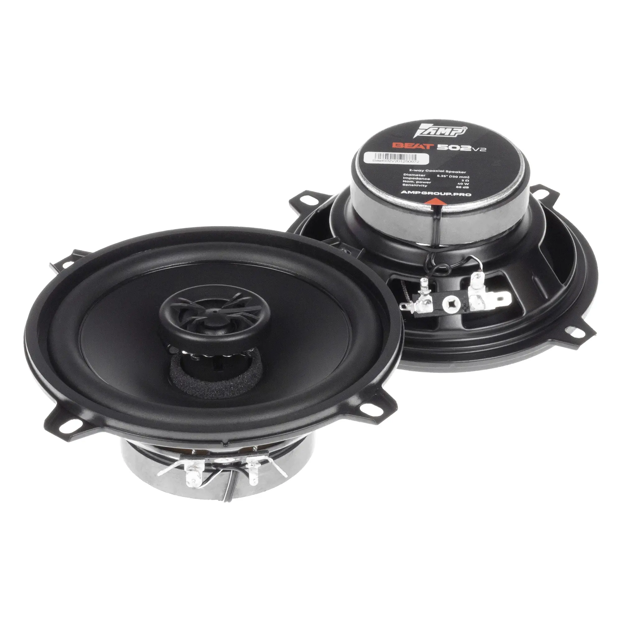 Коаксиальная акустика AMP Beat 502 v2 (13 coax.) 2-полосная, 13см, 88дБ