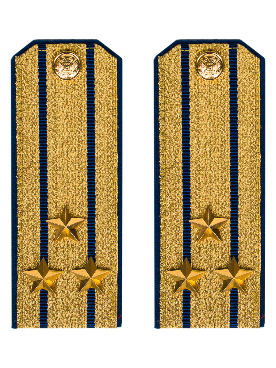 Погоны парадные Фсб золотые картон звание Полковник